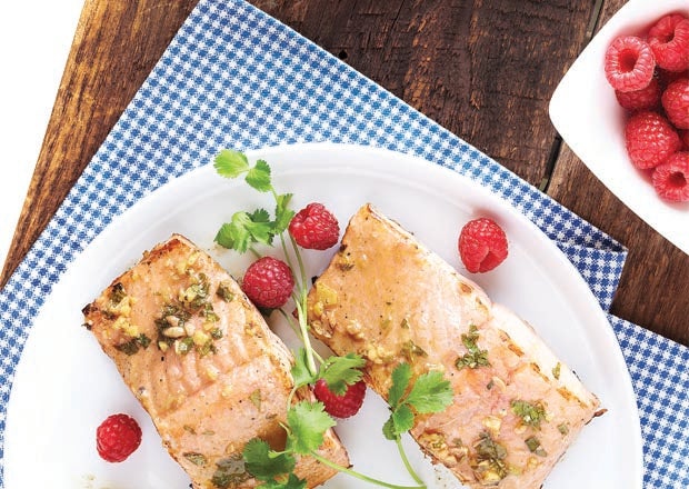 Grilled Raspberry Salmon