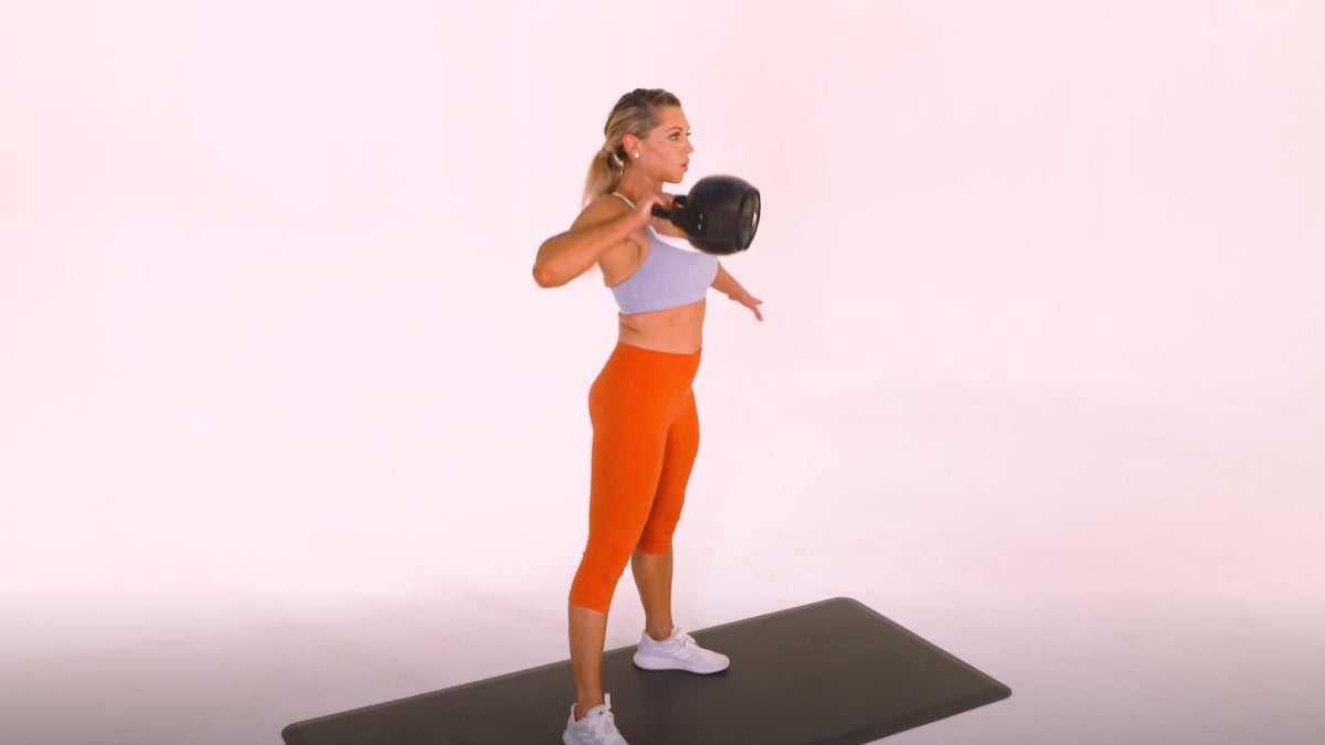 Kettlebell One-Arm Punch Swing - Oxygen Mag