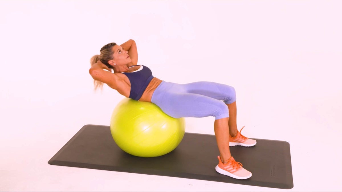Stability-Ball Crunch - Oxygen Mag
